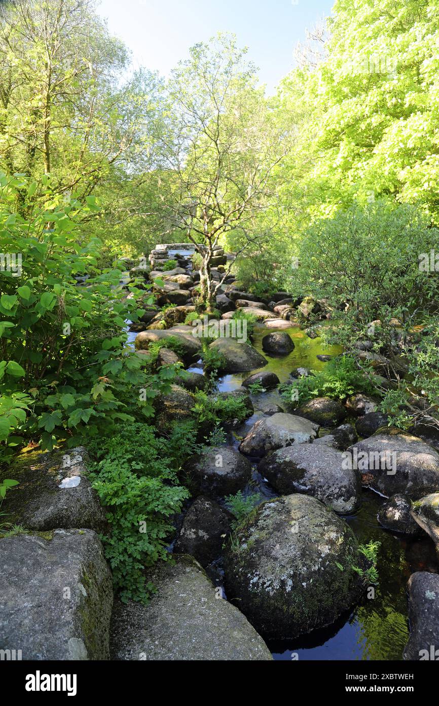 Clapper bridge dartmeet hi-res stock photography and images - Alamy