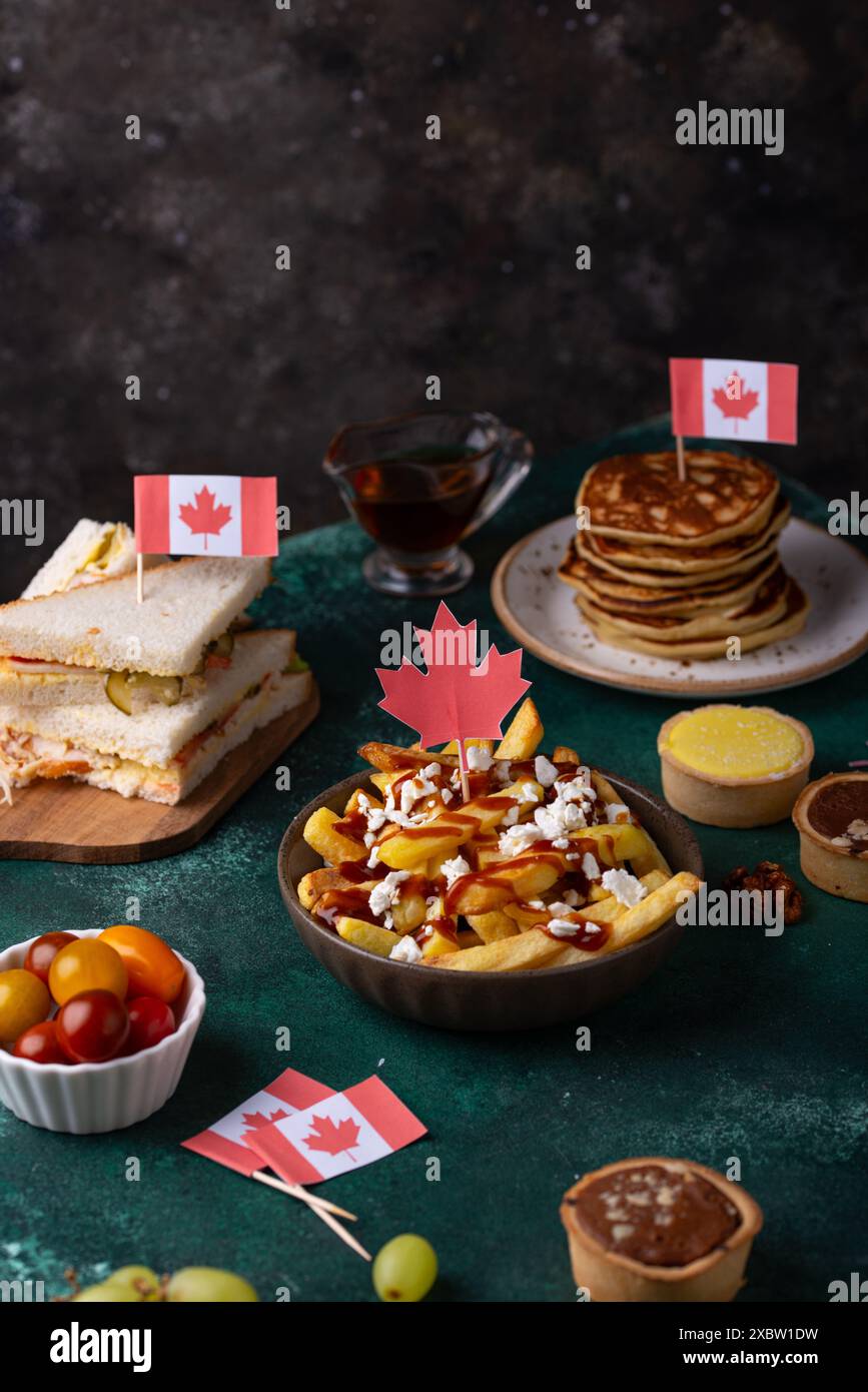Canada Day traditional food concept Stock Photo - Alamy