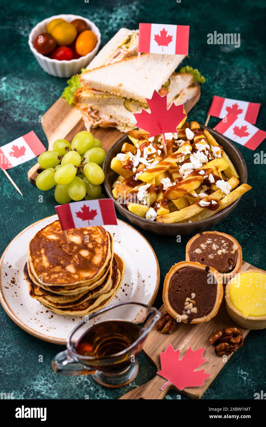 Canada Day traditional food concept Stock Photo - Alamy