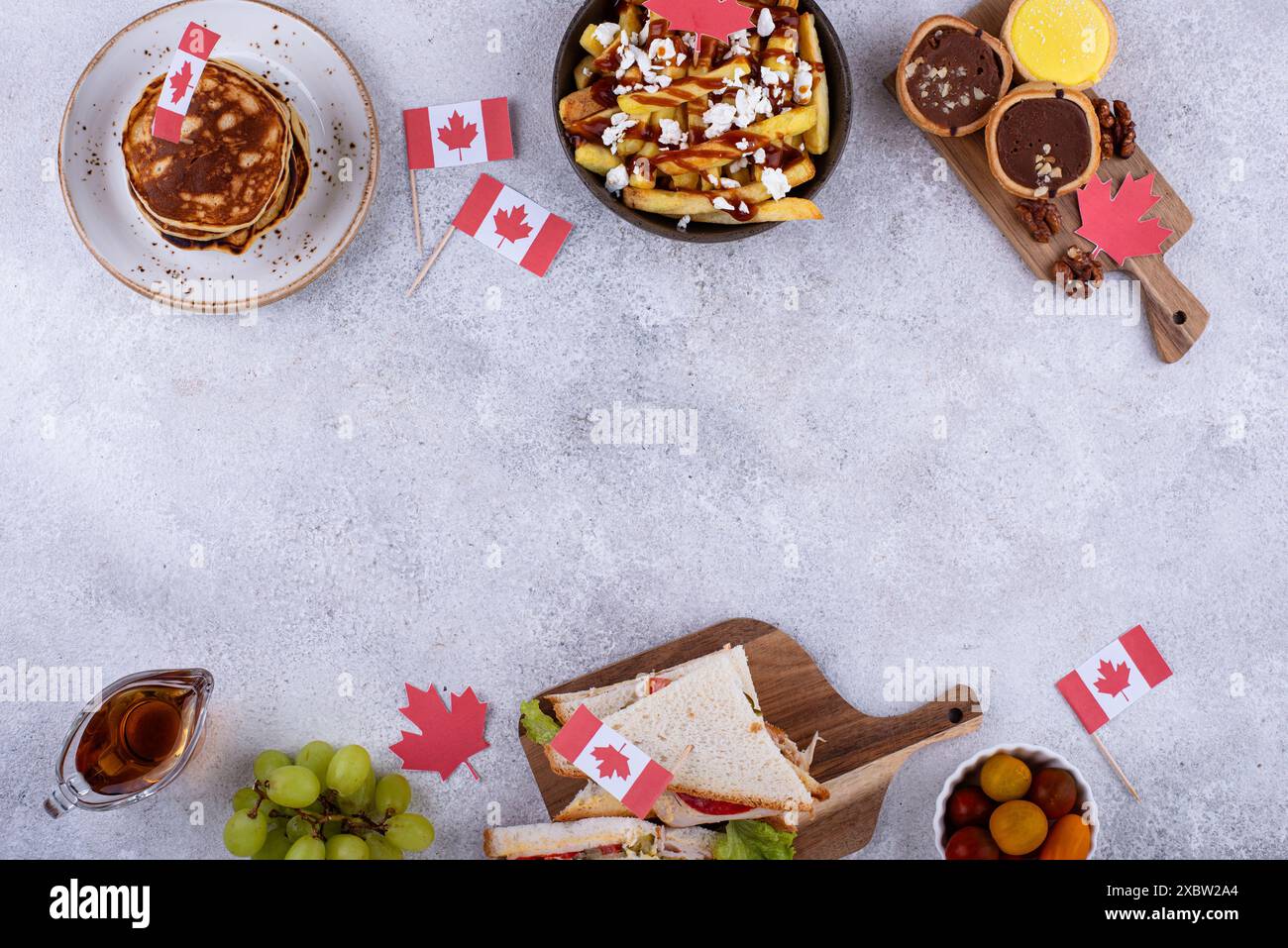 Canada Day traditional food concept Stock Photo - Alamy