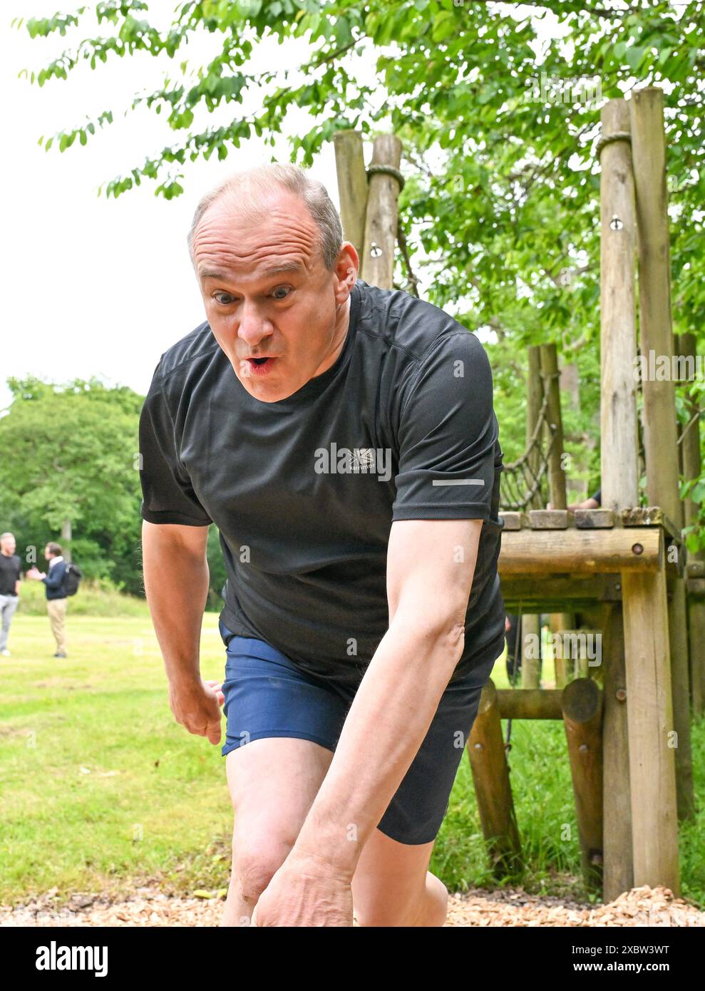 Flimwell, UK, 13 June 2024. Liberal Democrat Party Leader Sir Ed Davey ...