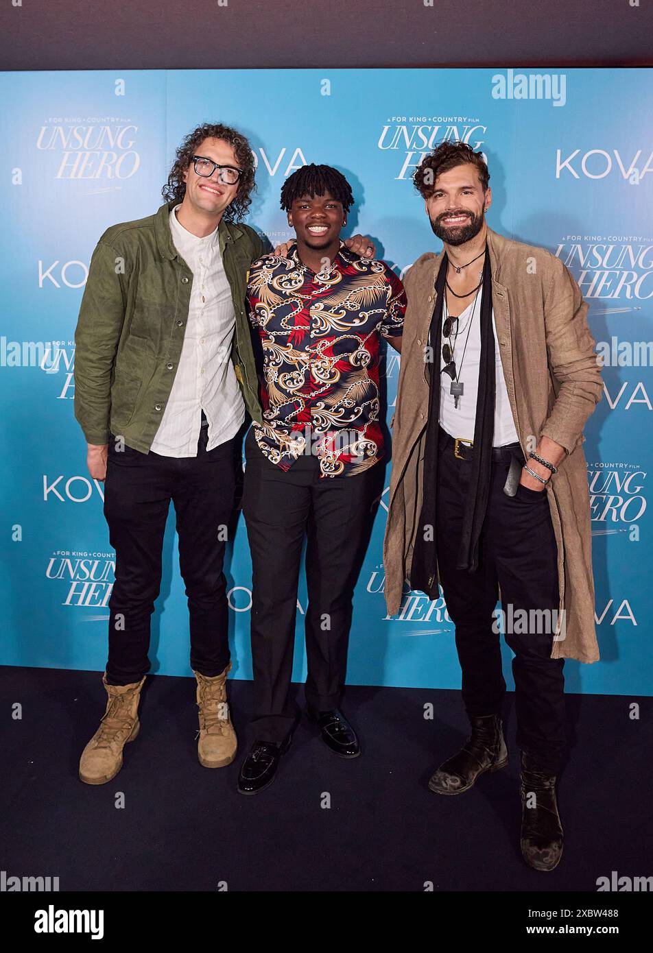 London, UK. 12th June 2024. Teej, Joel & Luke Smallbone pose for ...