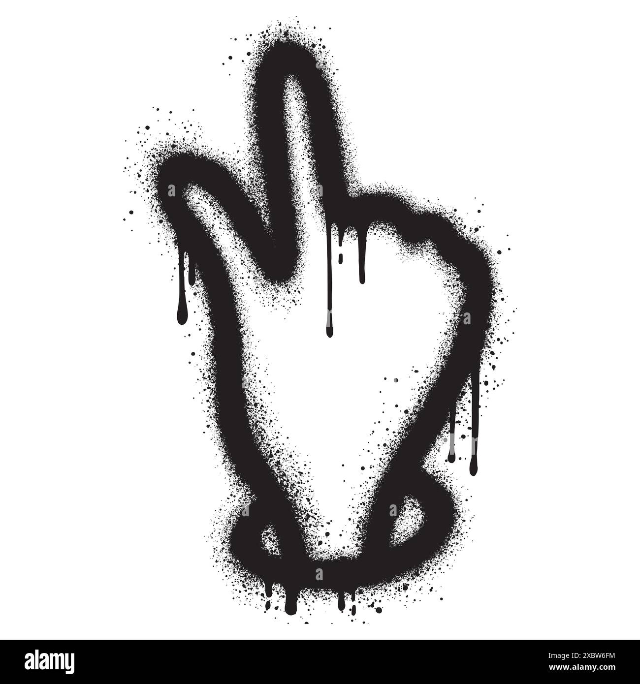 Woman pointing finger showing thumb Stock Vector Images - Alamy