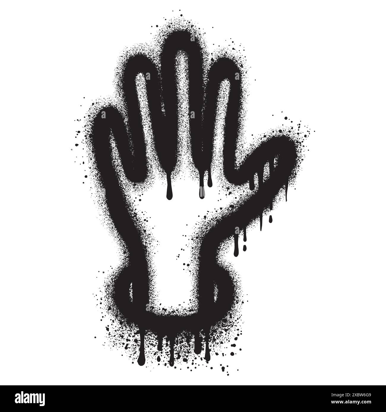 Spray Painted Graffiti hand Sprayed isolated with a white background ...