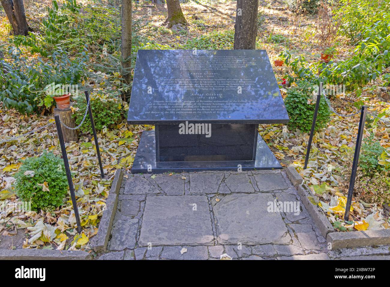 Sofia, Bulgaria - October 16, 2023: Black Stone Memorial to Professor ...