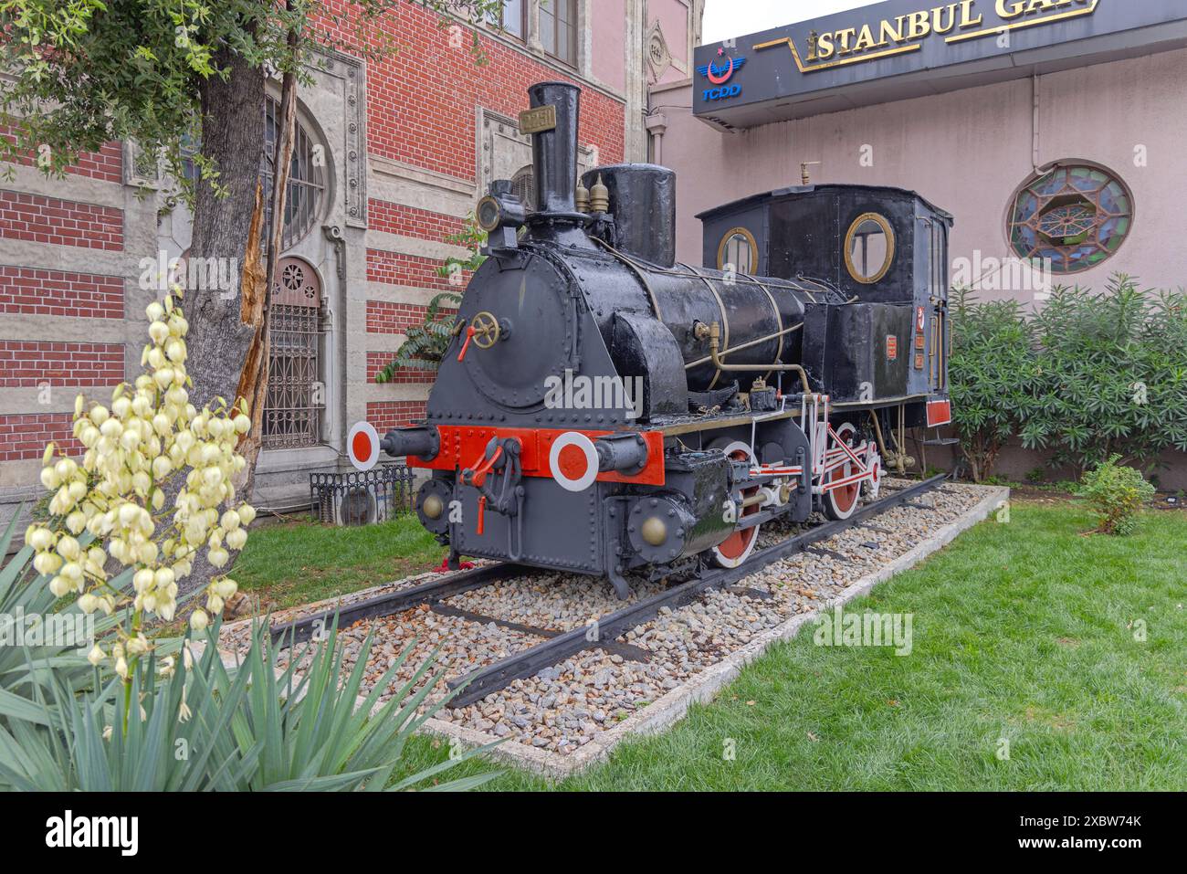 Istanbul, Turkey - October 18, 2023: Orient Express Steam Locomotive in Front of Railway Museum ...