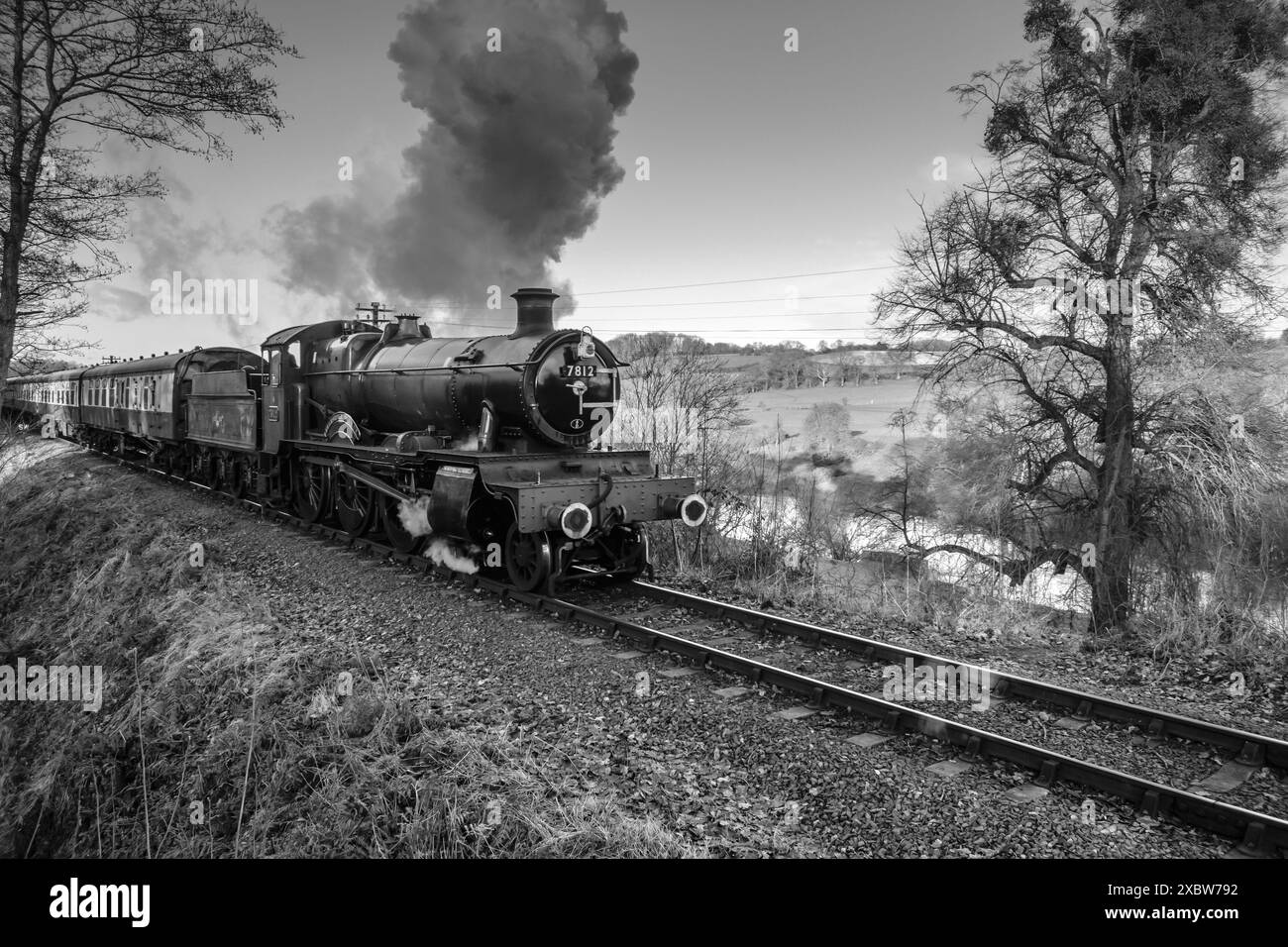 Gwr 7800 class 7812 erlestoke manor hi-res stock photography and images ...