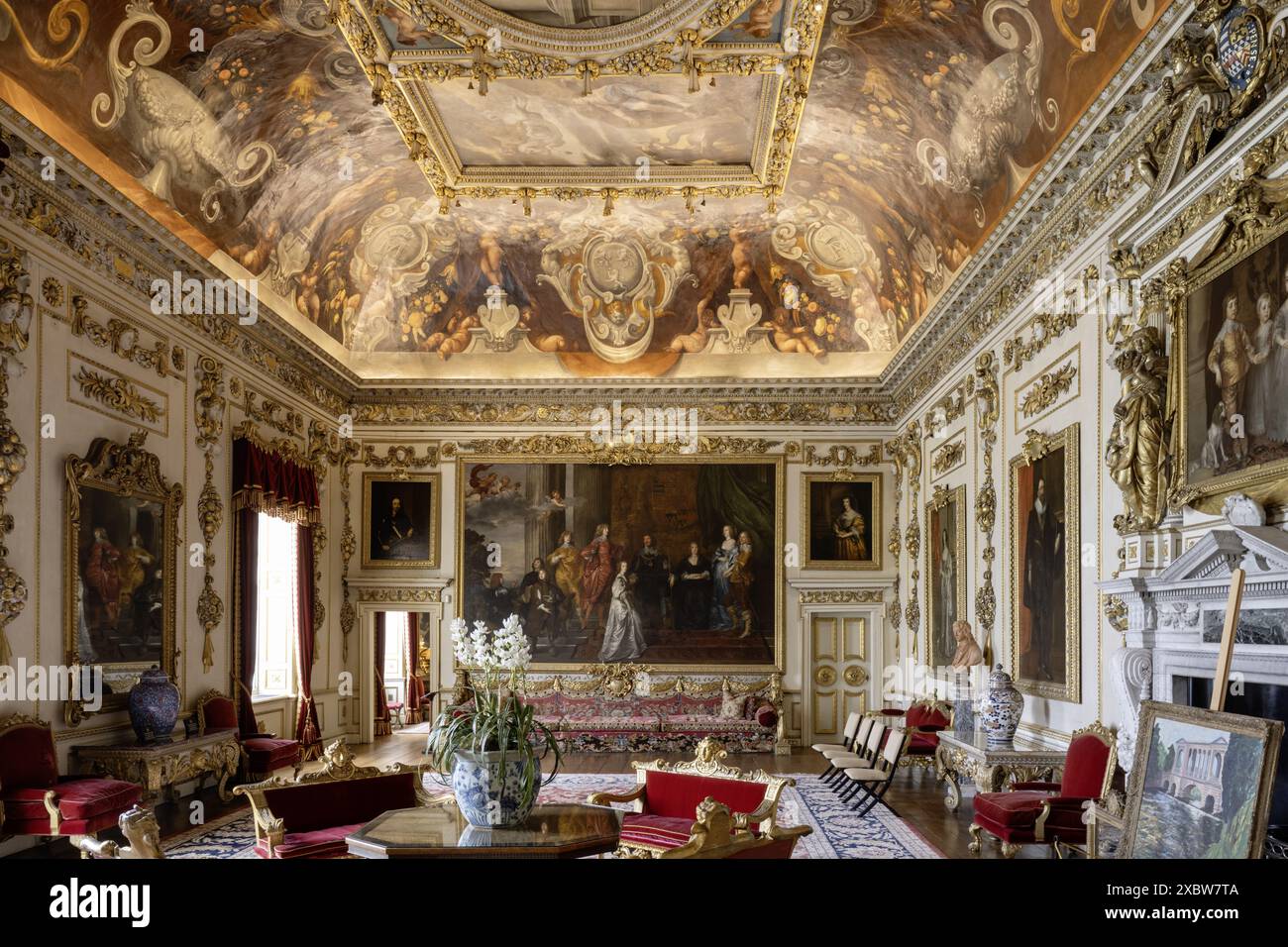 Wilton House, Wilton, Salisbury, Wiltshire, England, UK - interior view ...