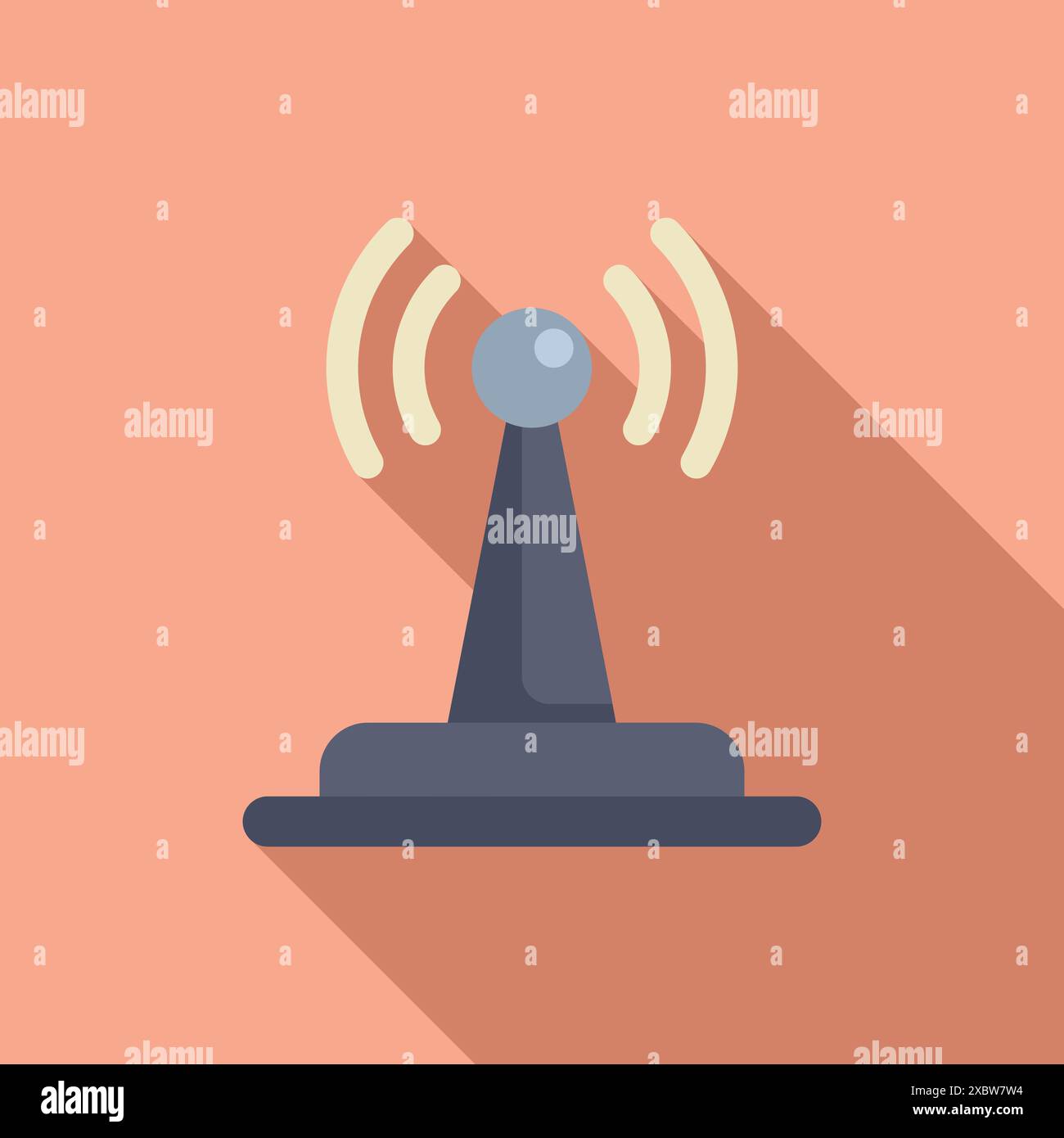 Radio transmitting station Stock Vector Images - Alamy