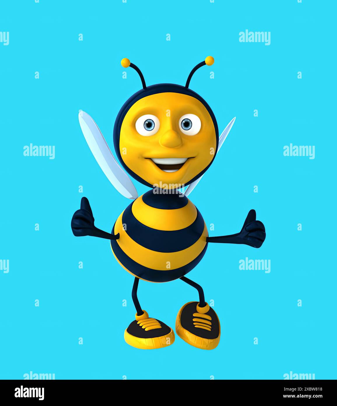 Cartoon bee thumbs up hi-res stock photography and images - Alamy