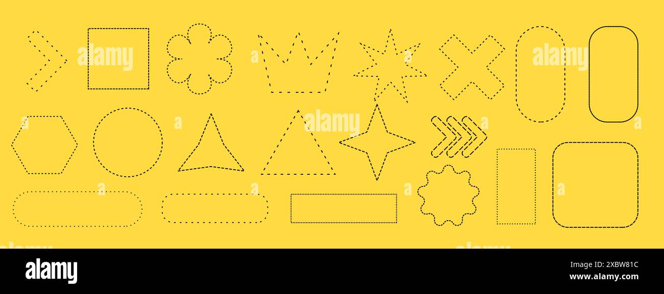 Dashed outline hi-res stock photography and images - Alamy