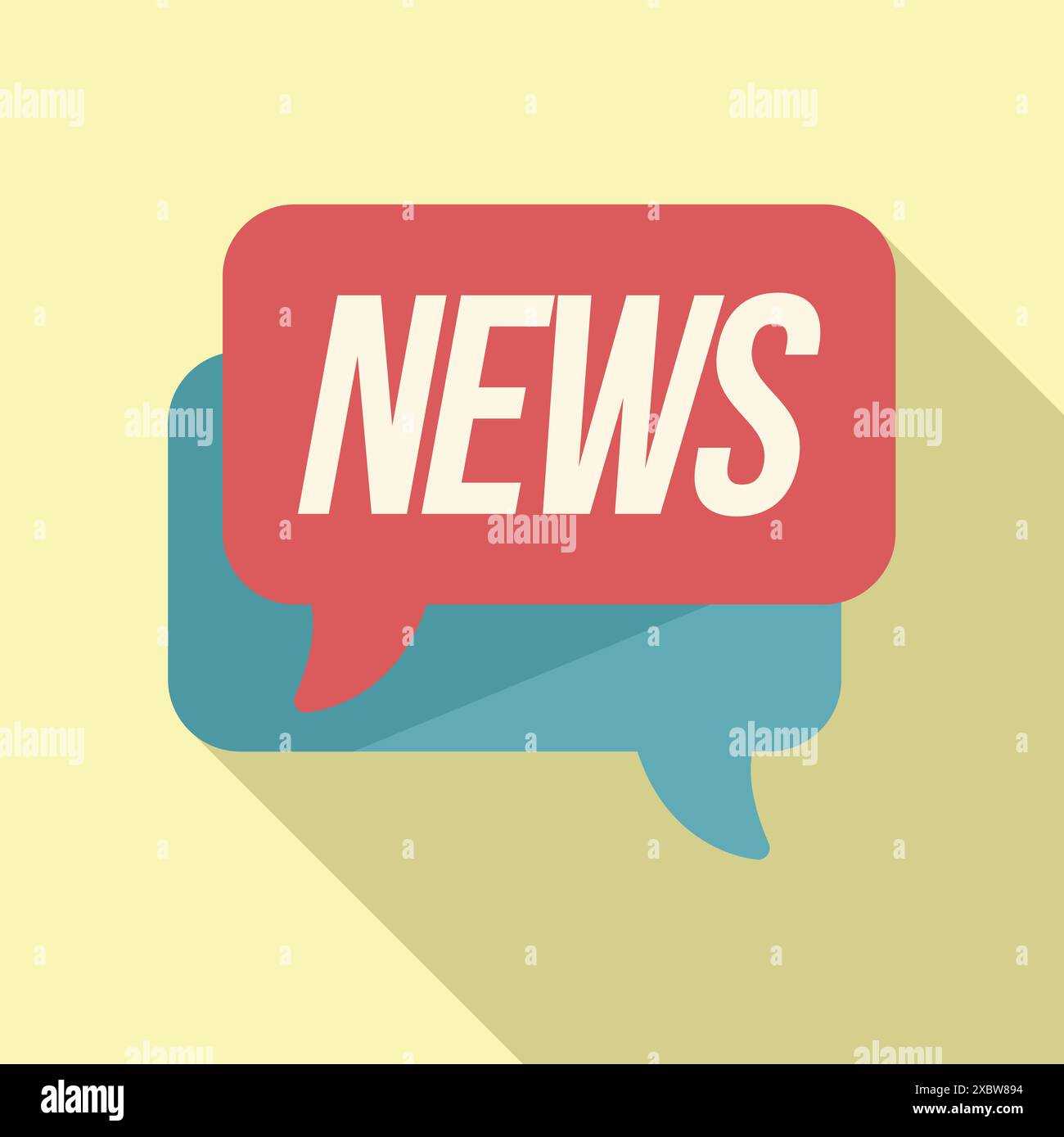 News concept with a red speech bubble showing the word news Stock ...
