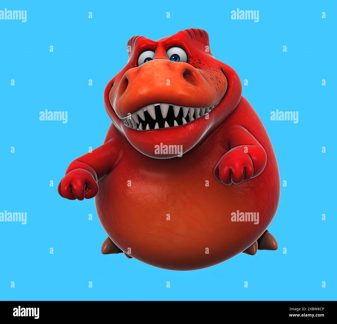 Fun 3D cartoon dinosaur dancing Stock Photo - Alamy