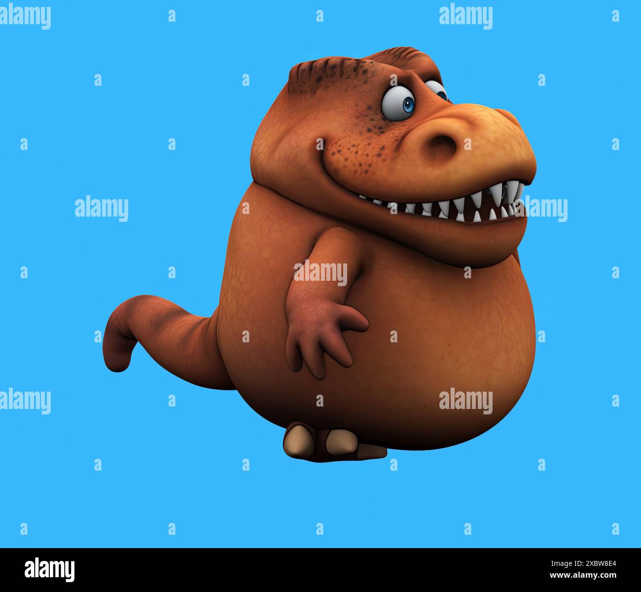 Fun 3D cartoon dinosaur dancing Stock Photo - Alamy