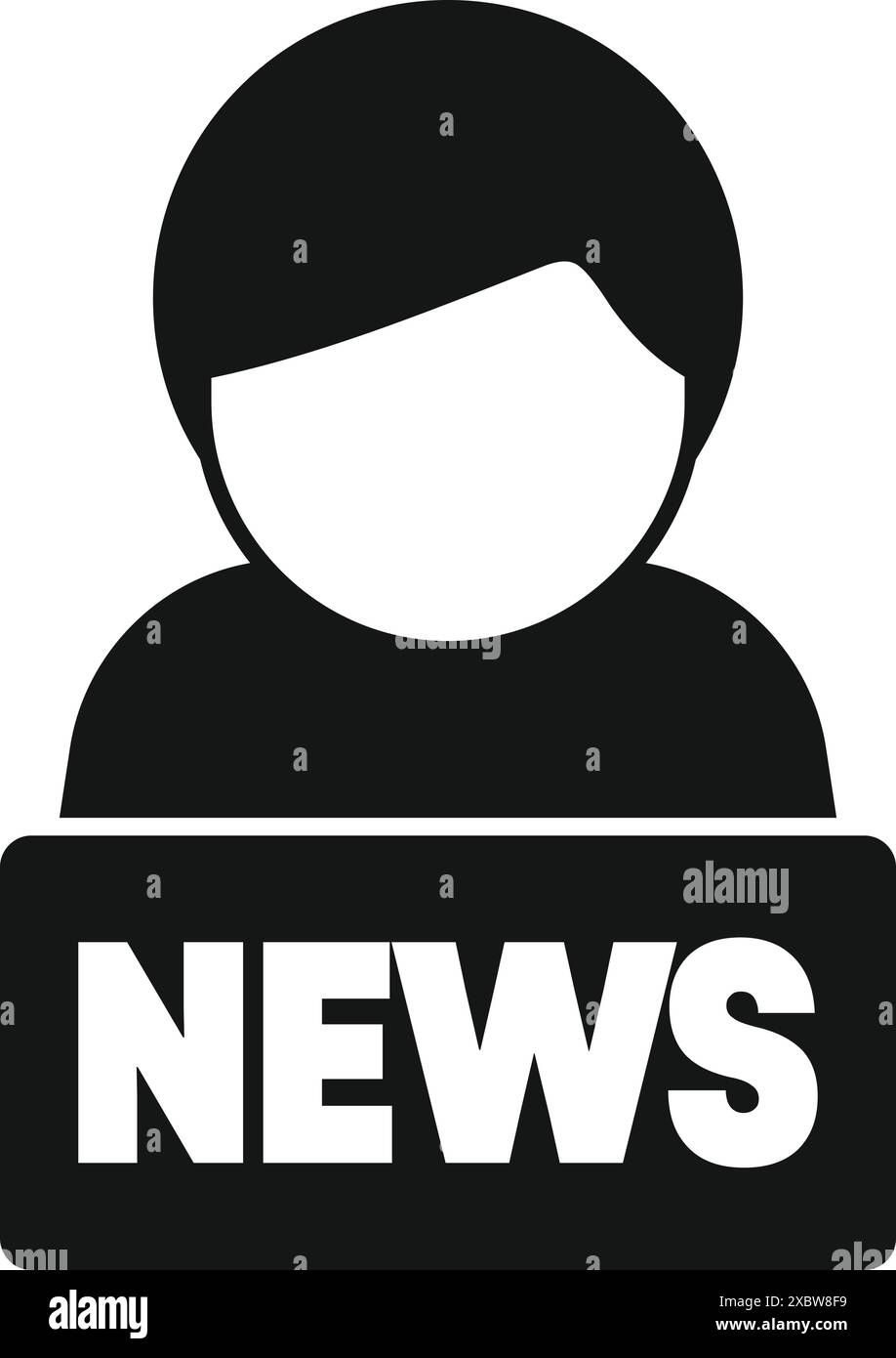 Tv report presenting news Stock Vector Images - Alamy