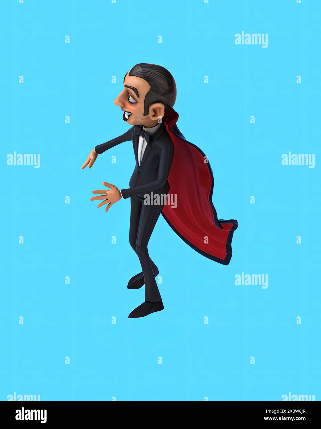 Fun 3D cartoon vampire dancing Stock Photo - Alamy