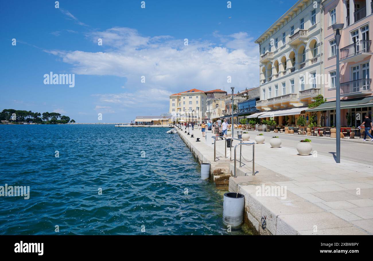 Porec, Istria, Croatia - May 22, 2024: tourists on the waterfront of ...