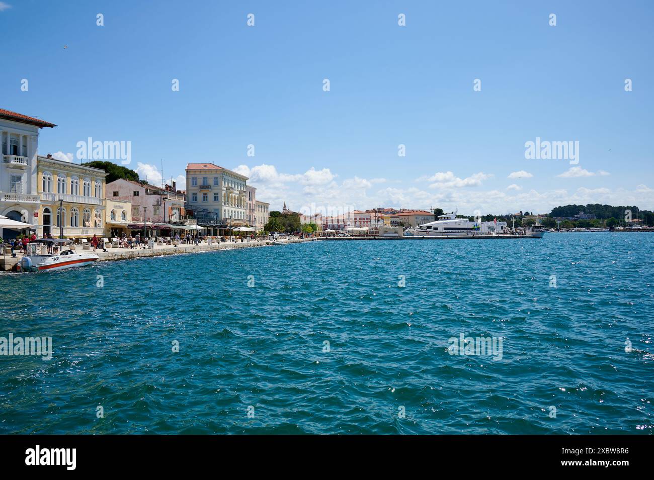 Porec, Istria, Croatia - May 22, 2024: panorama of the croatian village ...