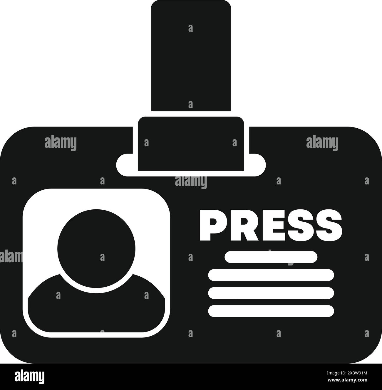 Journalist press badge Black and White Stock Photos & Images - Alamy