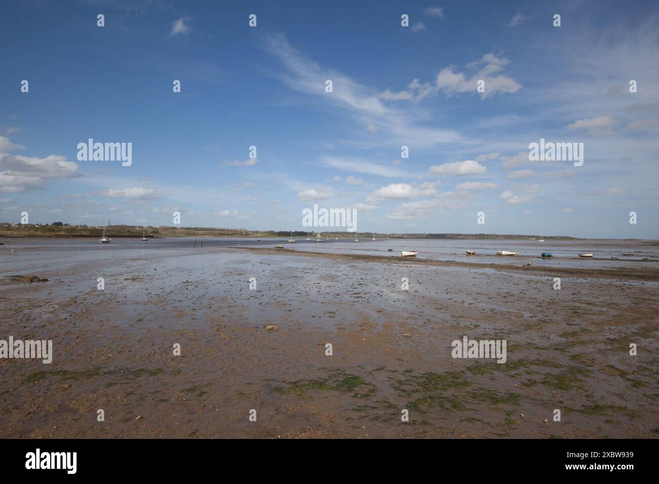 Views of the estuary at Manningtree, Essex in the United Kingdom Stock ...