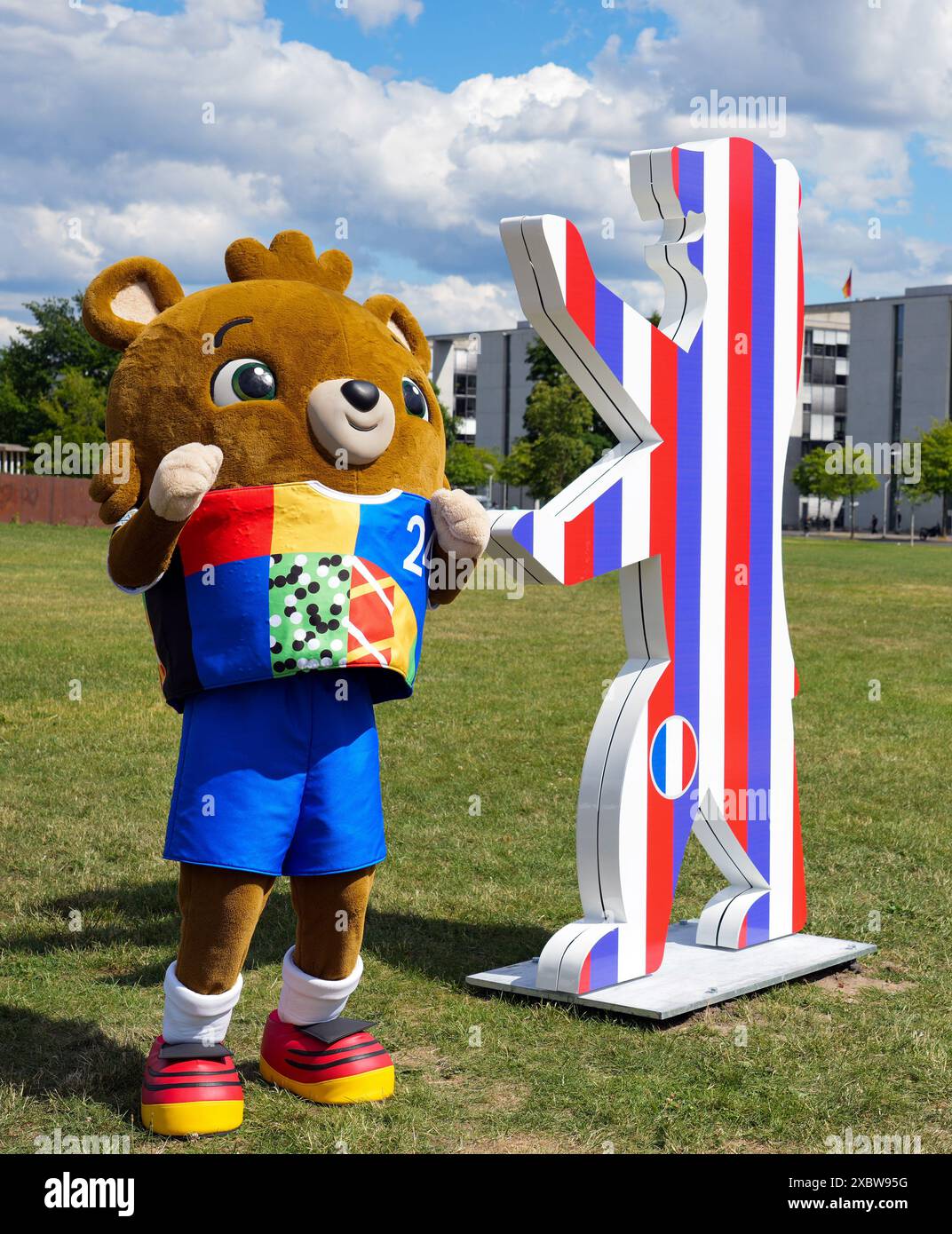 Berlin, Germany. 13th June, 2024. Albärt, mascot of the European ...