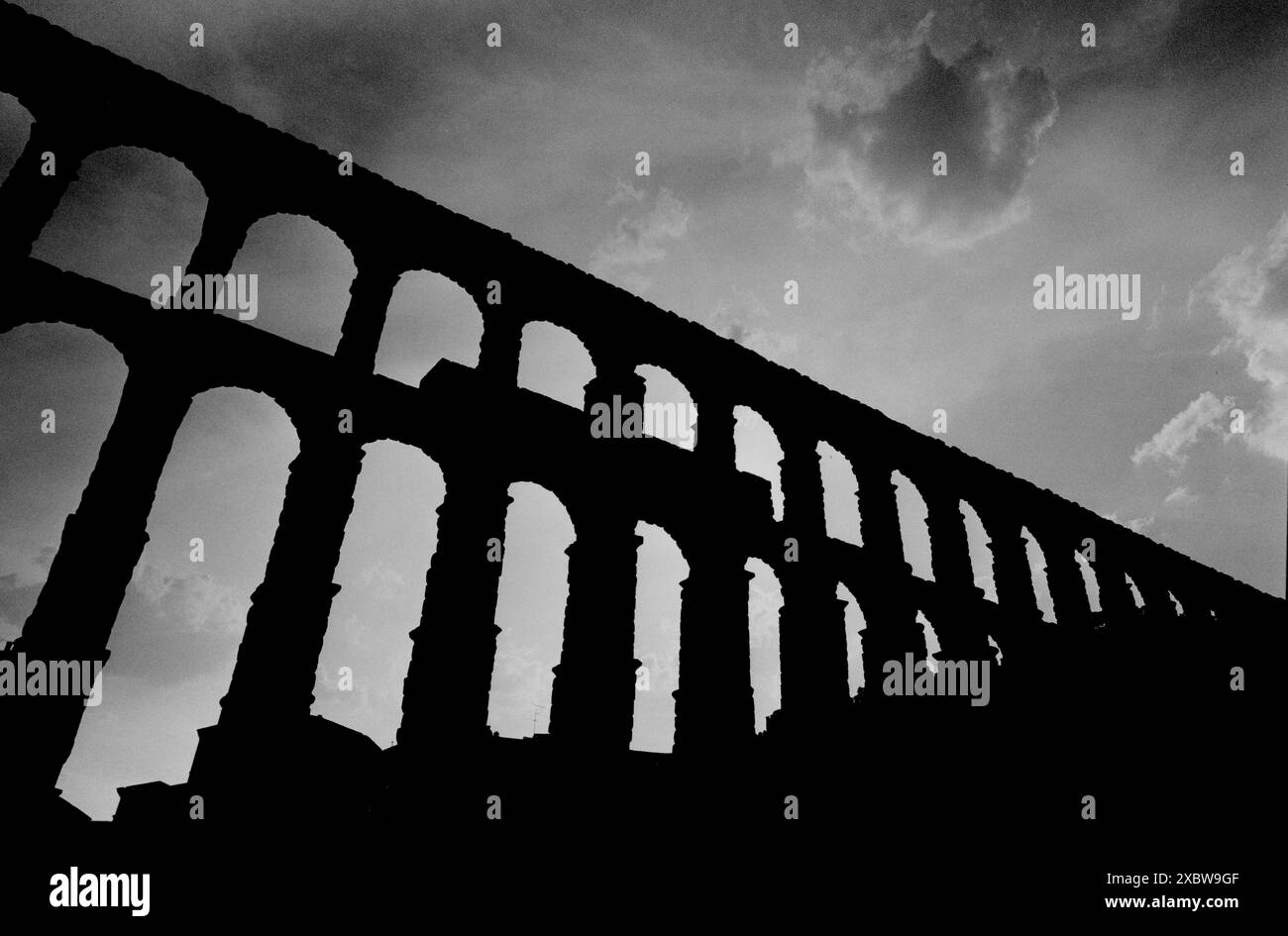 Segovia , Aqueduct bridge over plaza del Azoguejo, Spain The Aqueduct ...