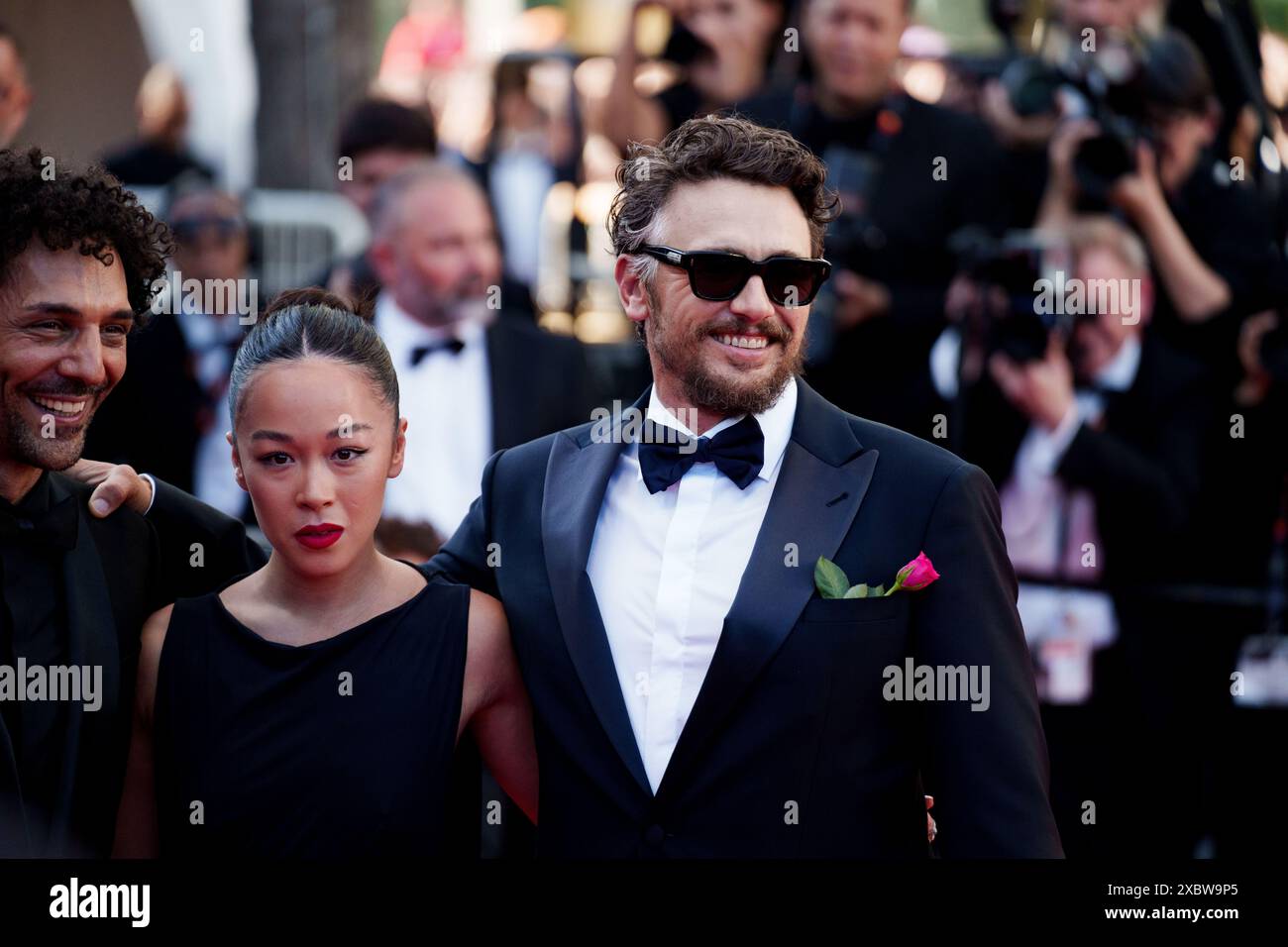 CANNES, FRANCE - MAY, 17: Selena Gomez, Zoe Saldana, Edgar Ramirez ...