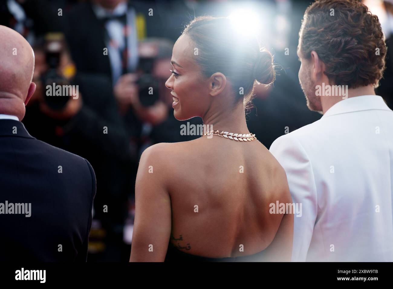 CANNES, FRANCE - MAY, 17: Selena Gomez, Zoe Saldana, Edgar Ramirez ...