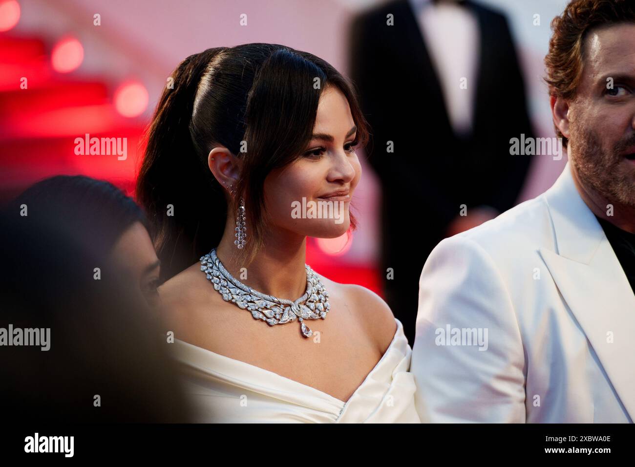 CANNES, FRANCE - MAY, 17: Selena Gomez, Zoe Saldana, Edgar Ramirez ...