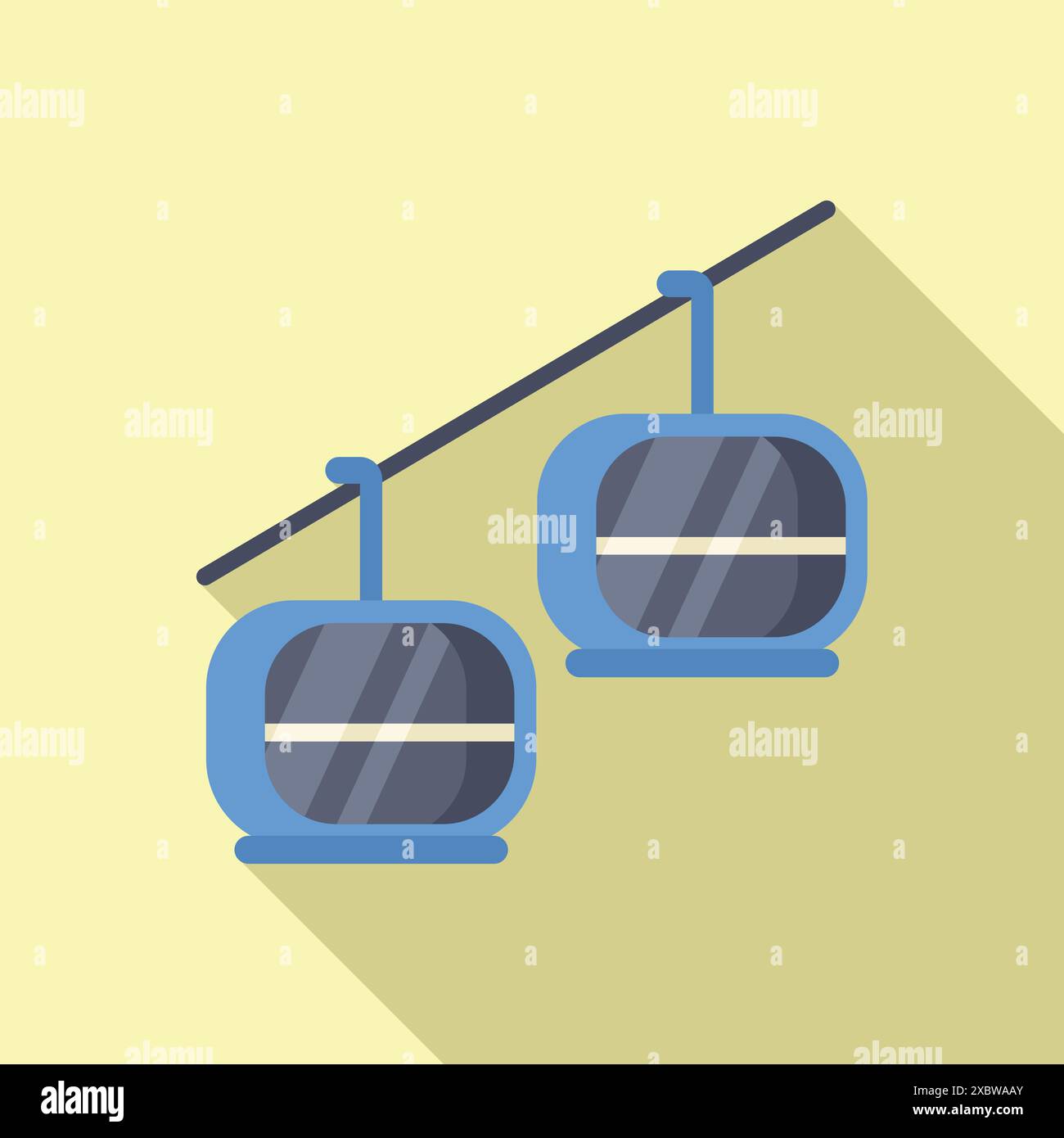 Cableway transport system Stock Vector Images - Alamy