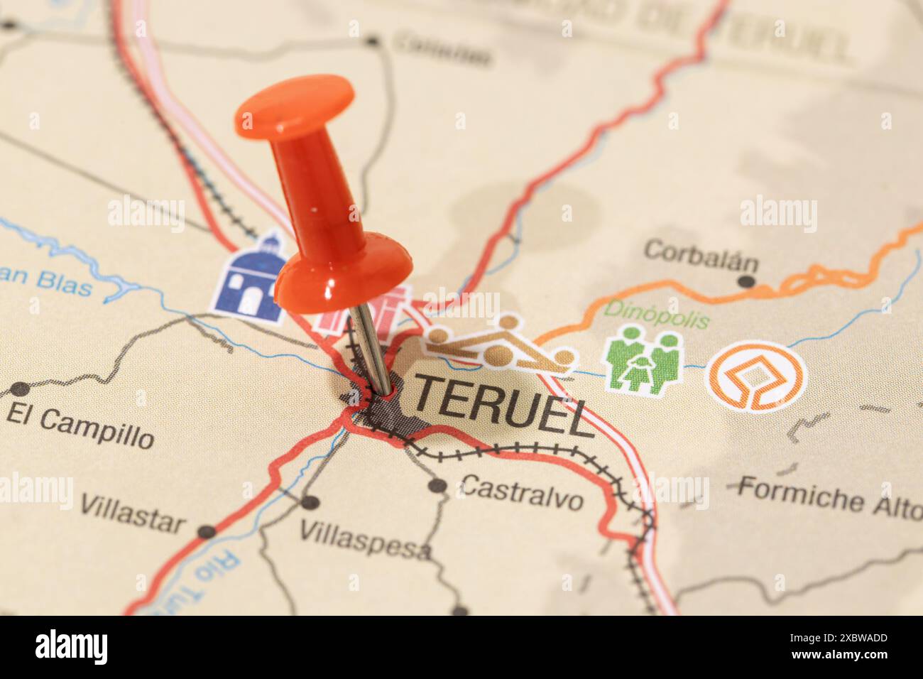 Map of teruel spain hi-res stock photography and images - Alamy
