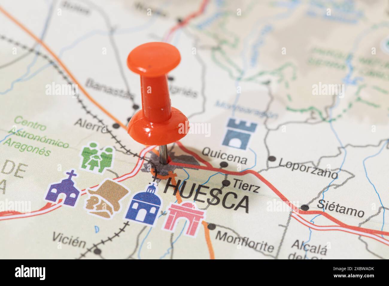 Map of huesca spain hi-res stock photography and images - Alamy