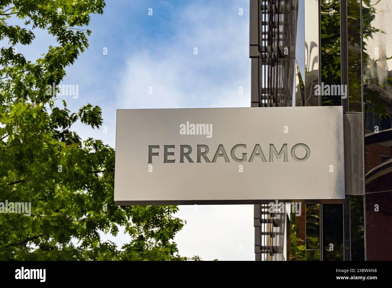 Washington DC, USA - 3 May 2024: Sign above the entrance to the ...
