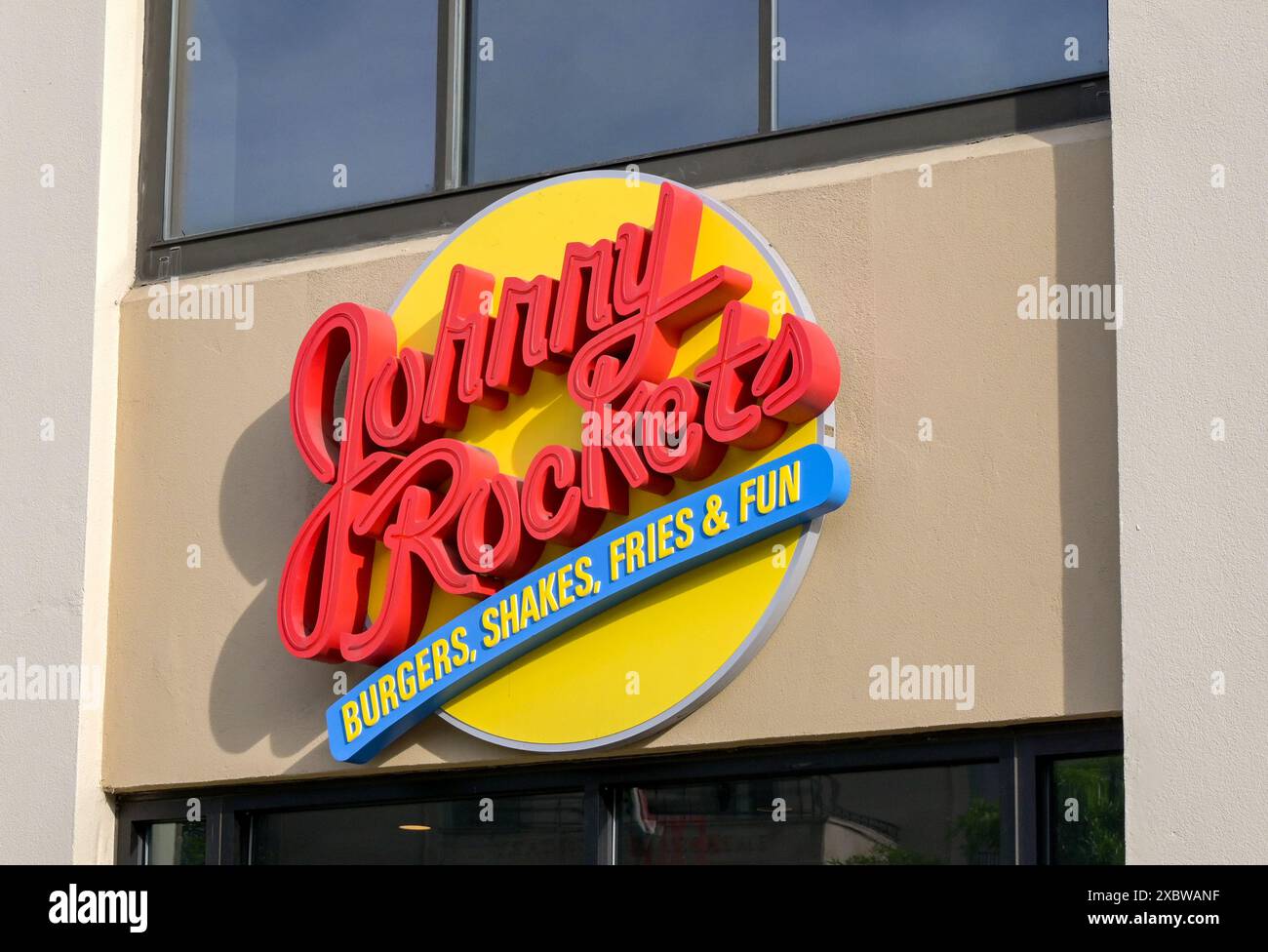 Washington DC, USA - 30 April 2024: Sign above the entrance to a branch ...