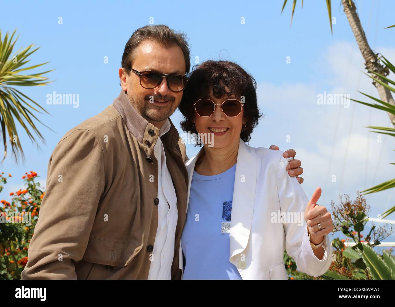 Cannes, France. 24th May, 2024. Henri Leconte and Virginia Ruzici at ...