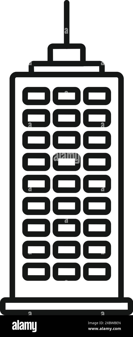 Windows of office block Cut Out Stock Images & Pictures - Alamy