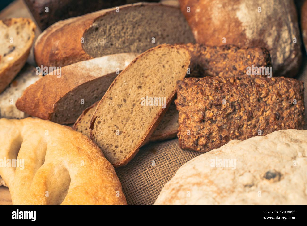 Various types artisan bread hi-res stock photography and images - Alamy