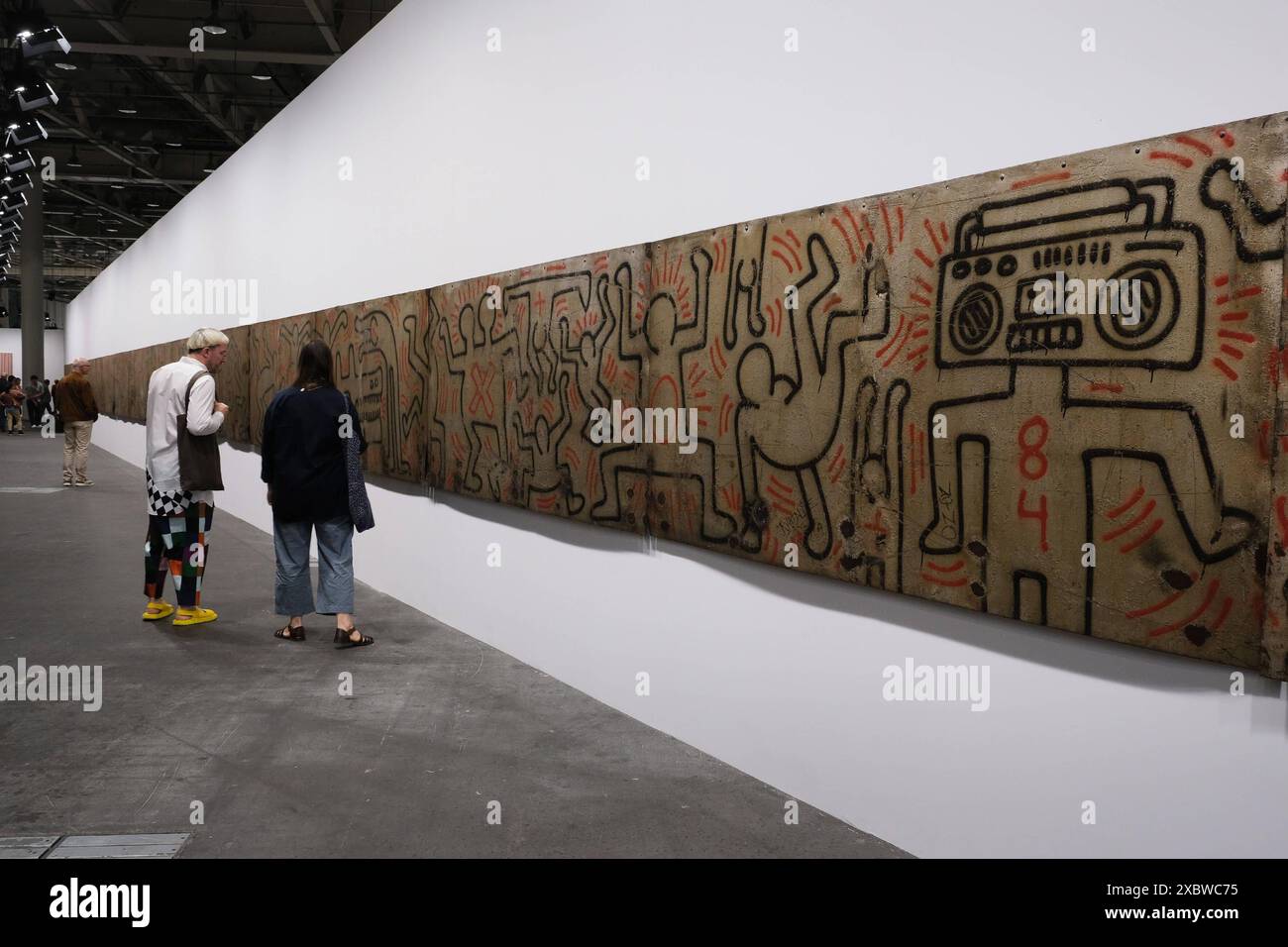 13.06.2024, Basel, CH Eine Installation von Keith Haring bei der ...