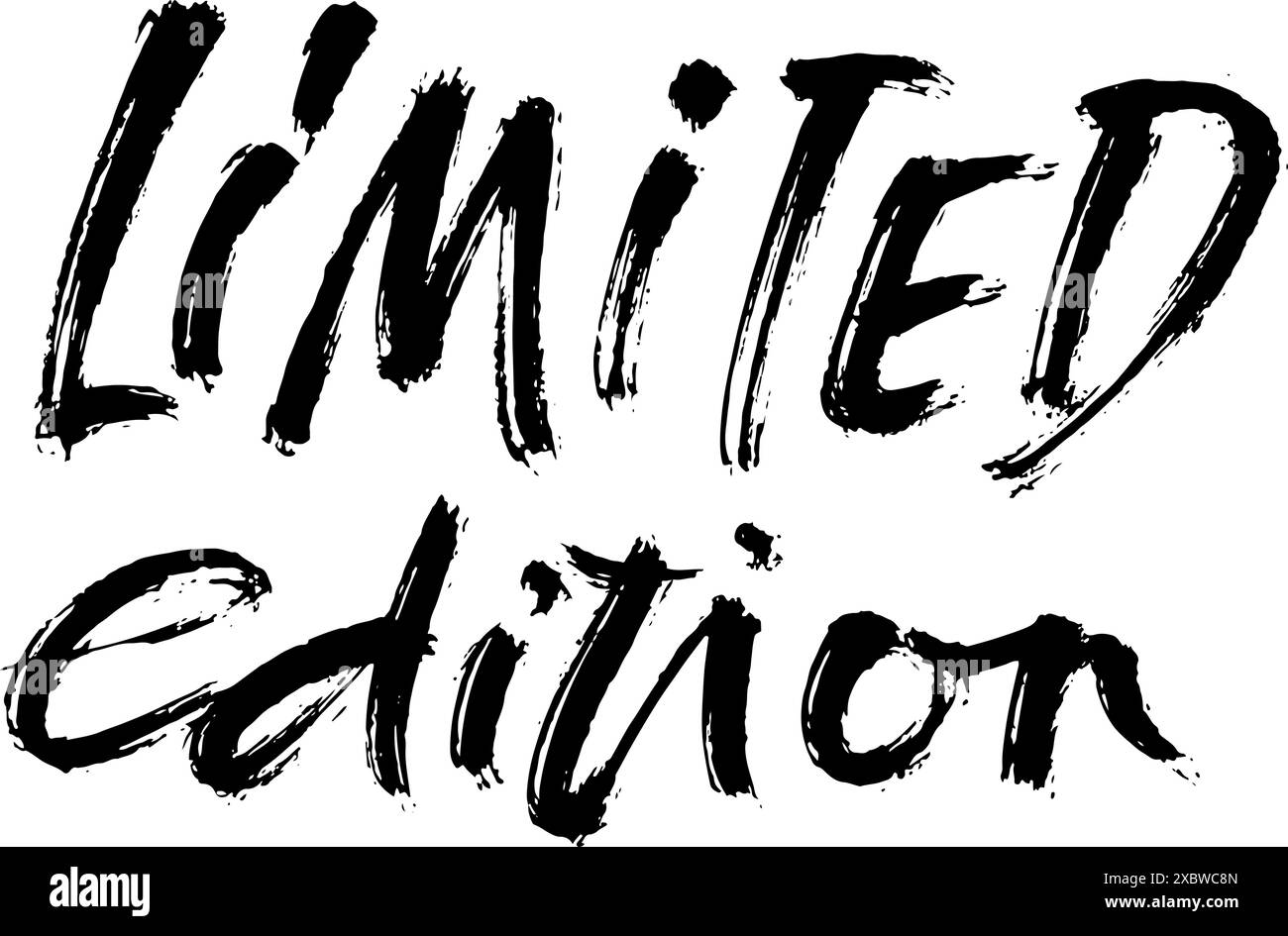 Limited Edition Modern Lettering Design Stock Vector Image & Art - Alamy