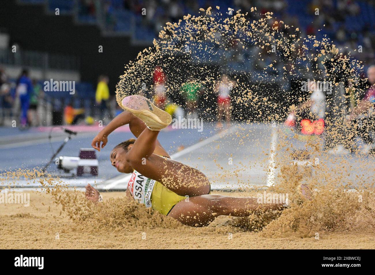 Roma, Italy. 12th June, 2024. Olympic Stadium, Rome, Italy - Mikaelle ...