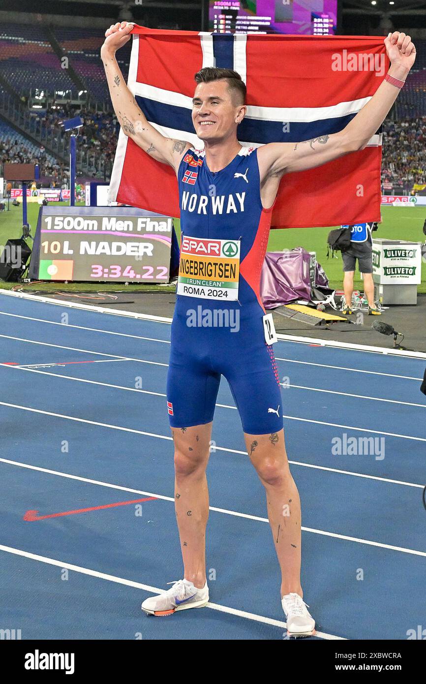 Roma, Italy. 12th June, 2024. Olympic Stadium, Rome, Italy - Jakob ...