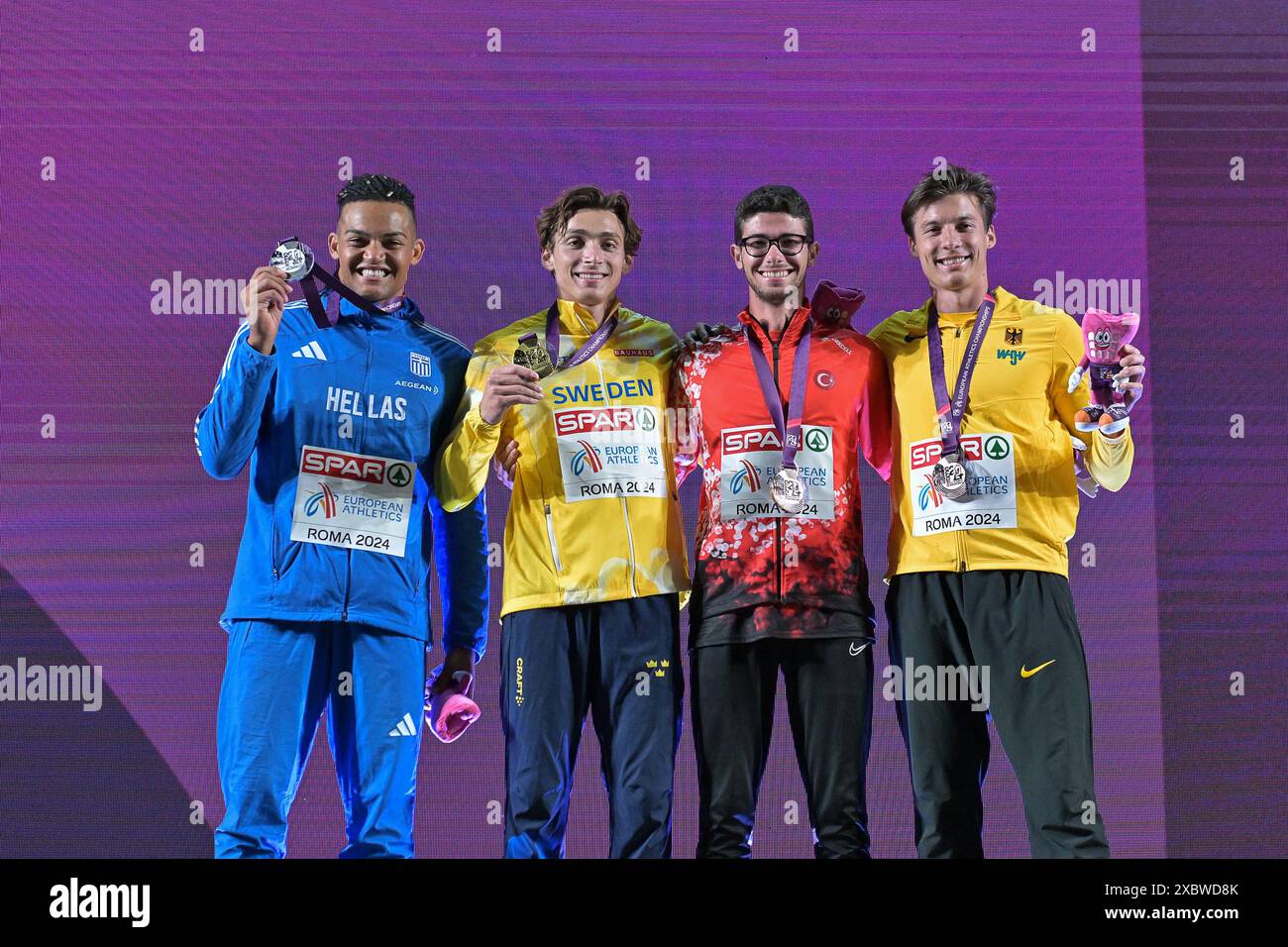 Roma, Italy. 12th June, 2024. Olympic Stadium, Rome, Italy - Pole Vault ...