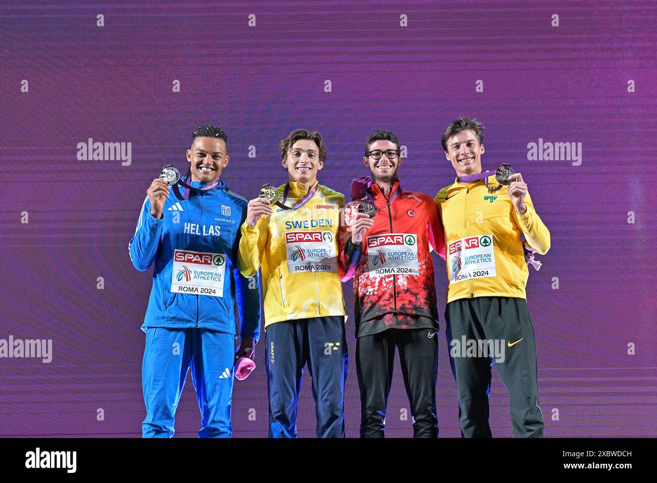 Roma, Italy. 12th June, 2024. Olympic Stadium, Rome, Italy - Pole Vault ...