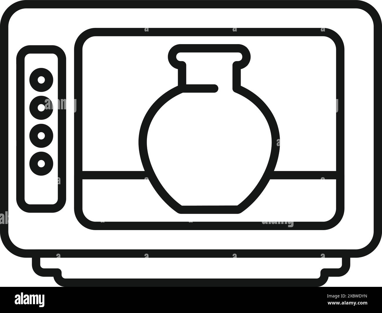 Kitchen with clay oven Stock Vector Images - Alamy