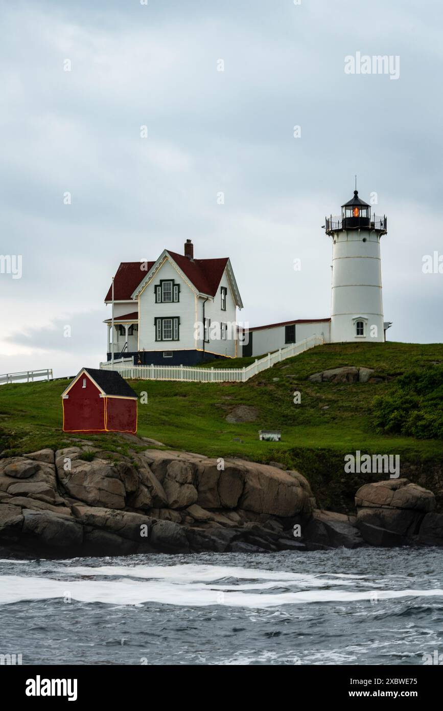 Nubble Point in Maine Stock Photo - Alamy