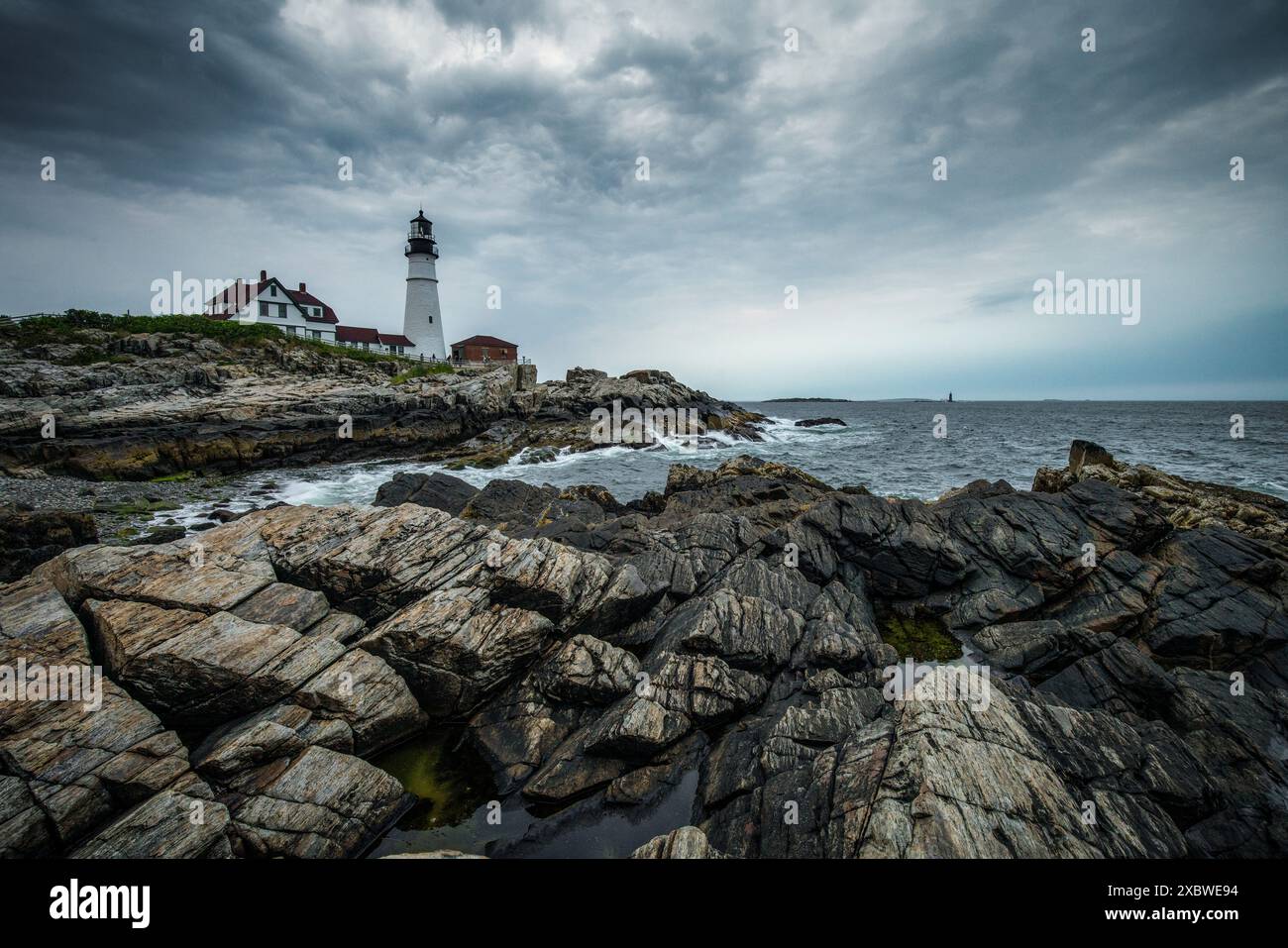 Portland Head Light in Maine Stock Photo - Alamy