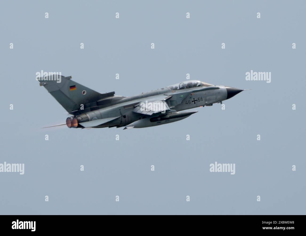 Jagel, Germany. 11th June, 2024. A German Tornado fighter jet takes off ...