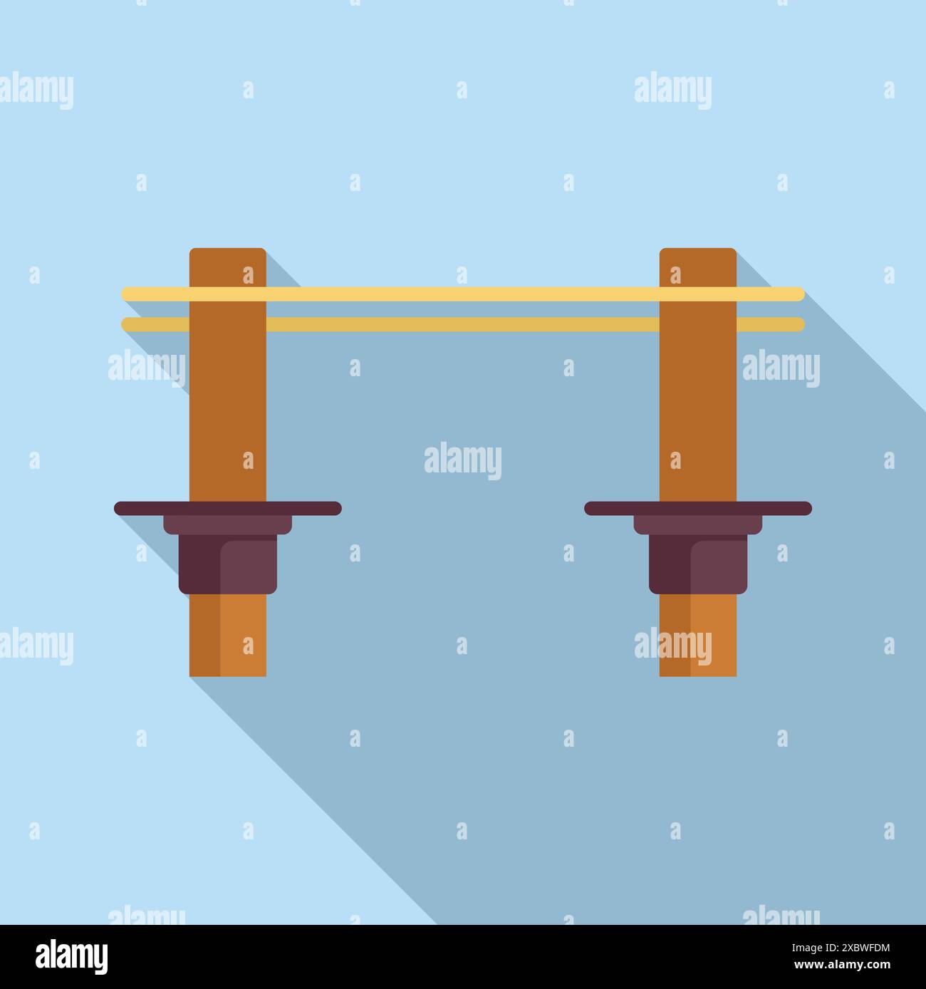 High voltage poles two Stock Vector Images - Alamy