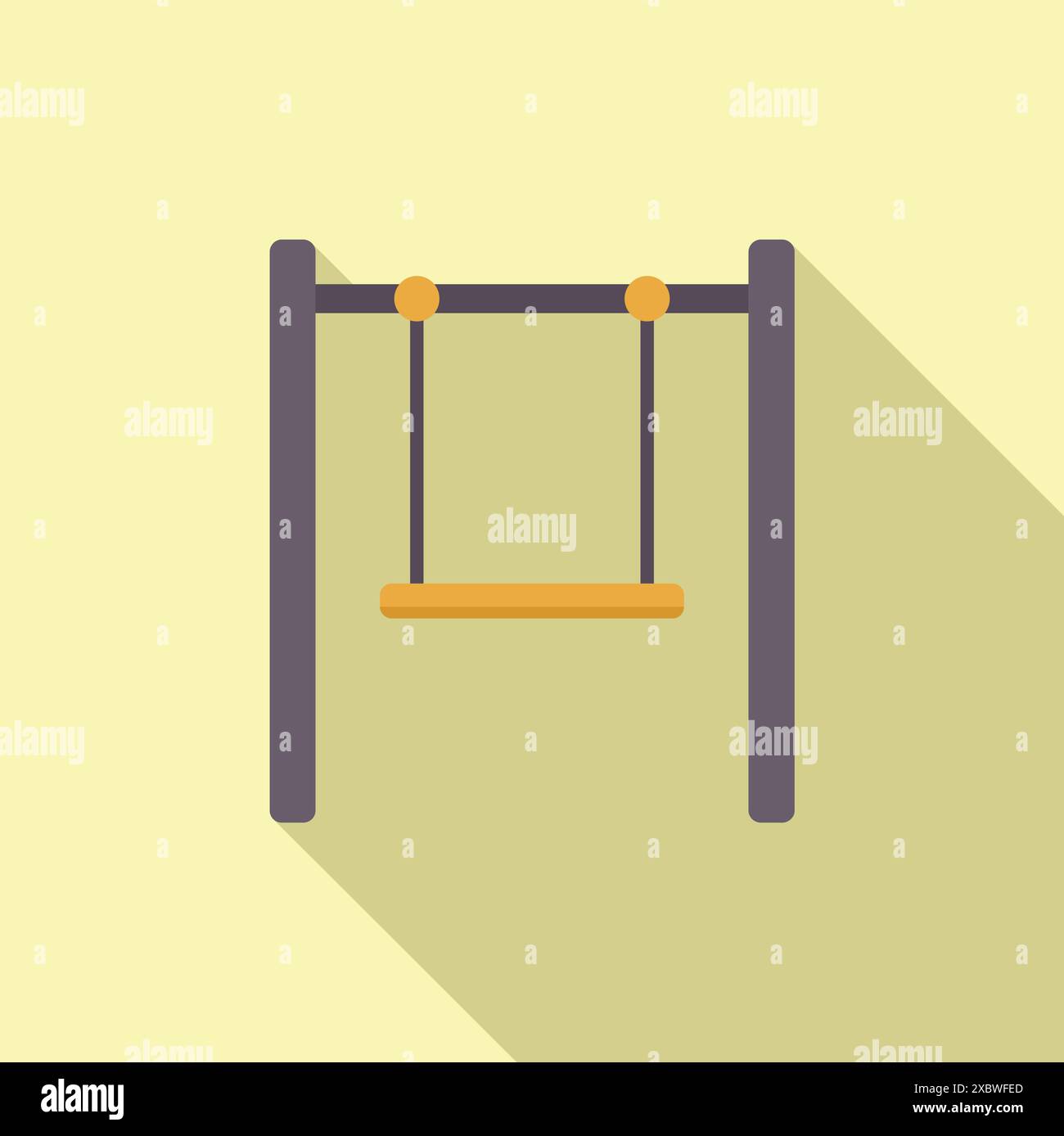 Children playing on swingset Stock Vector Images - Alamy
