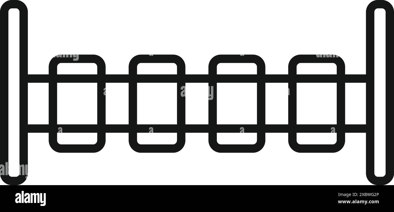 Outline drawing of a bicycle Black and White Stock Photos & Images - Alamy